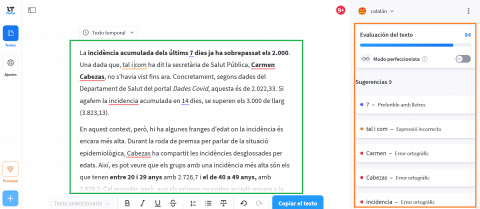 El millor corrector ortogràfic i gramatical en català | LanguageTool